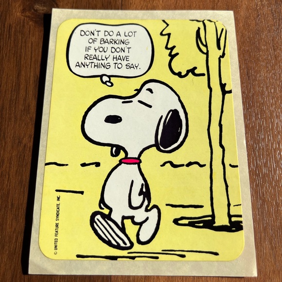 Peanuts | Other | Peanuts Snoopy The Dog Dont Do A Lot Of Barking Sleep ...